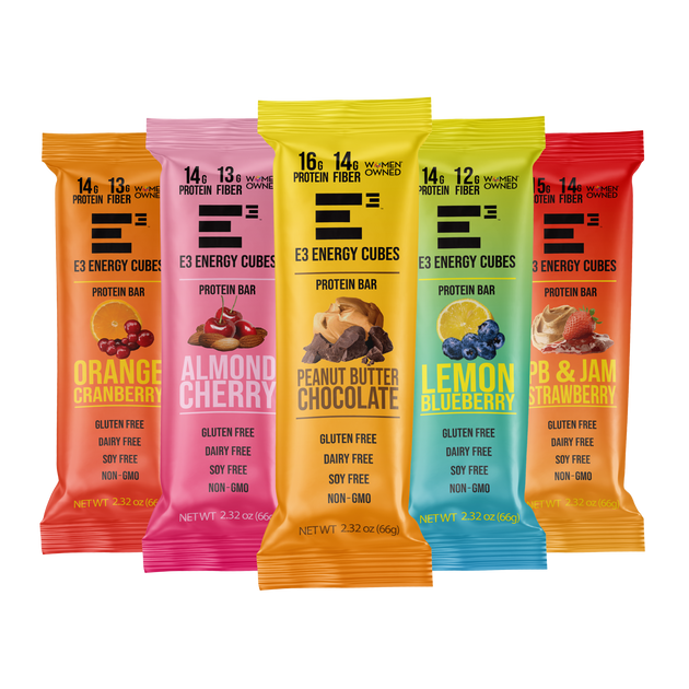 E3 Protein Bars - Dairy-Free, Gluten-Free, Soy-Free & All Natural – E3 ...