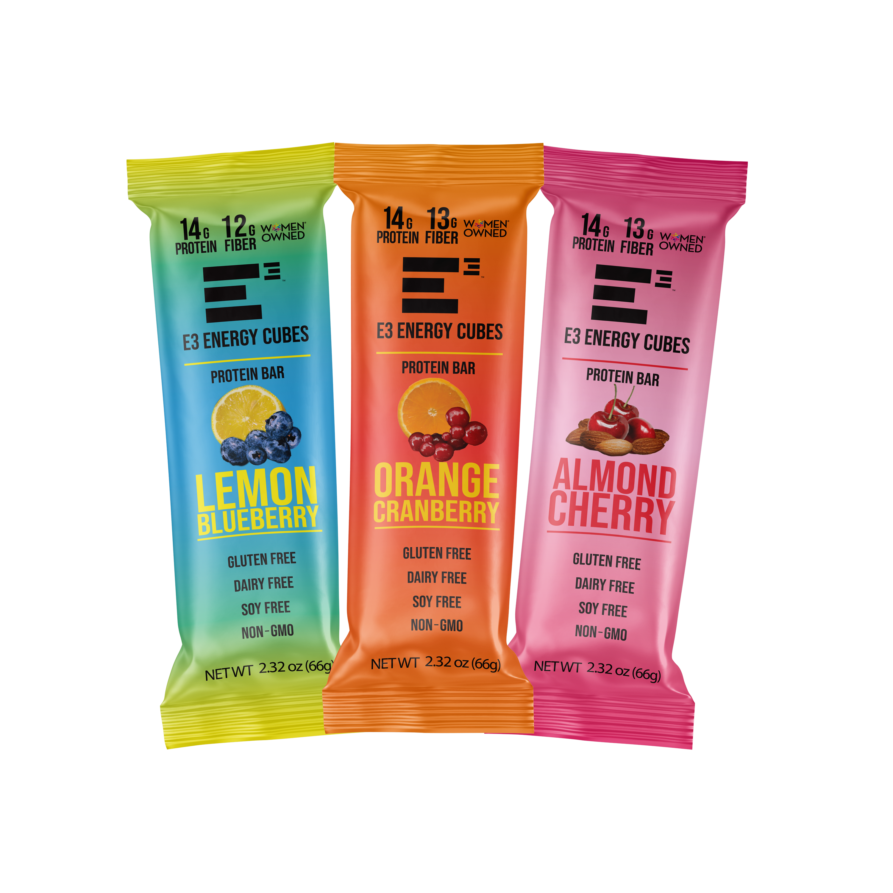 Fruit Fanatic Pack - E3 Energy Cubes | High-Fiber, All-Natural Protein ...